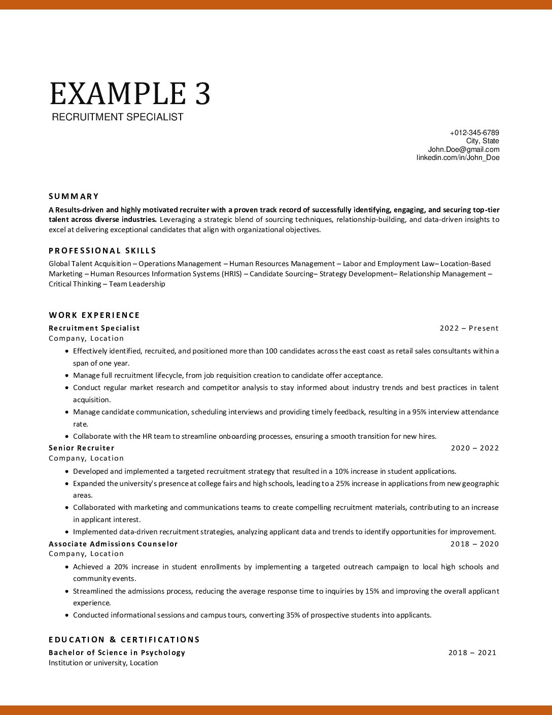 Professional Resume - Resumes Reimagined